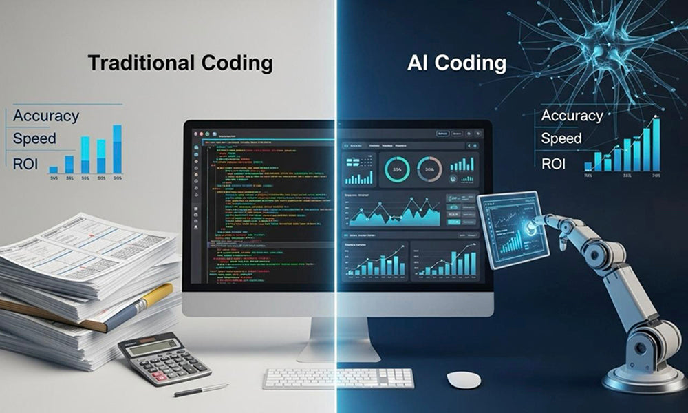 AI vs Traditional Coding: Accuracy, Speed & ROI Compared in Revenue Cy