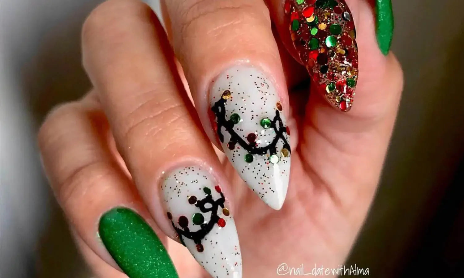 30 Best Christmas Light Nail Design Ideas You Should Check