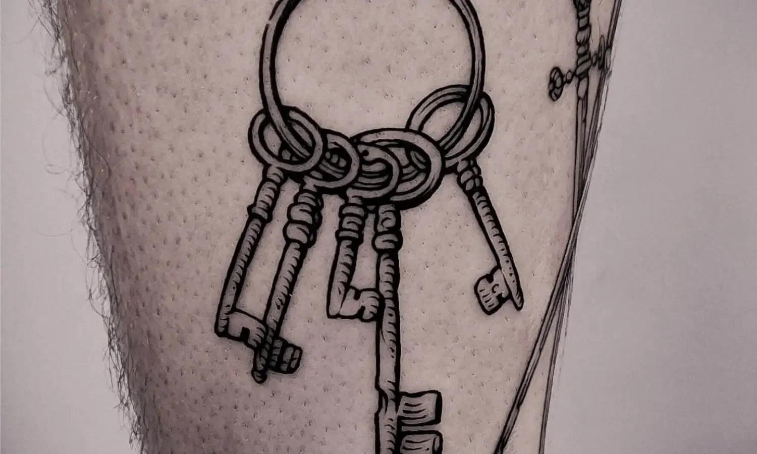 Skeleton Lock Tattoos Lock And Key Temporary Tattoo Combo | EBay