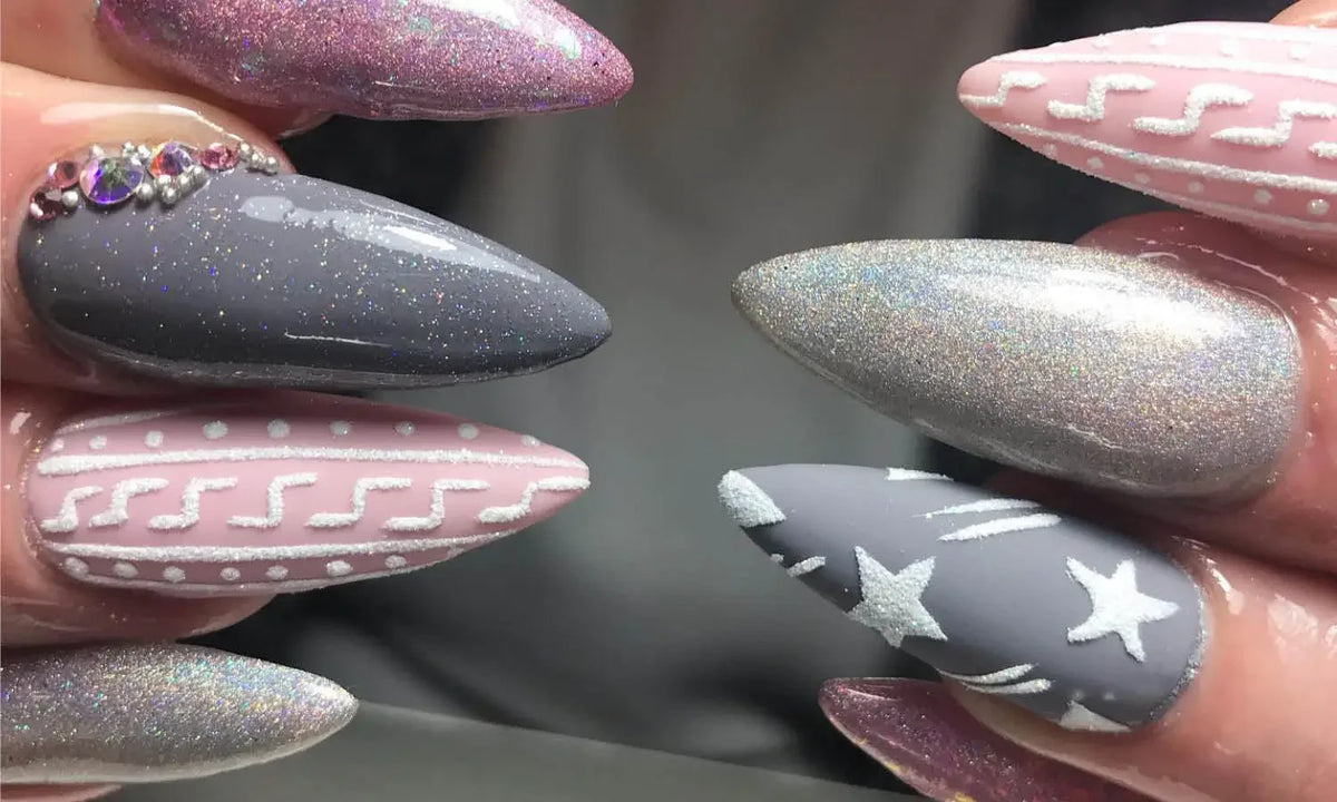 30 Best Pink Grey Nail Design Ideas You Should Check